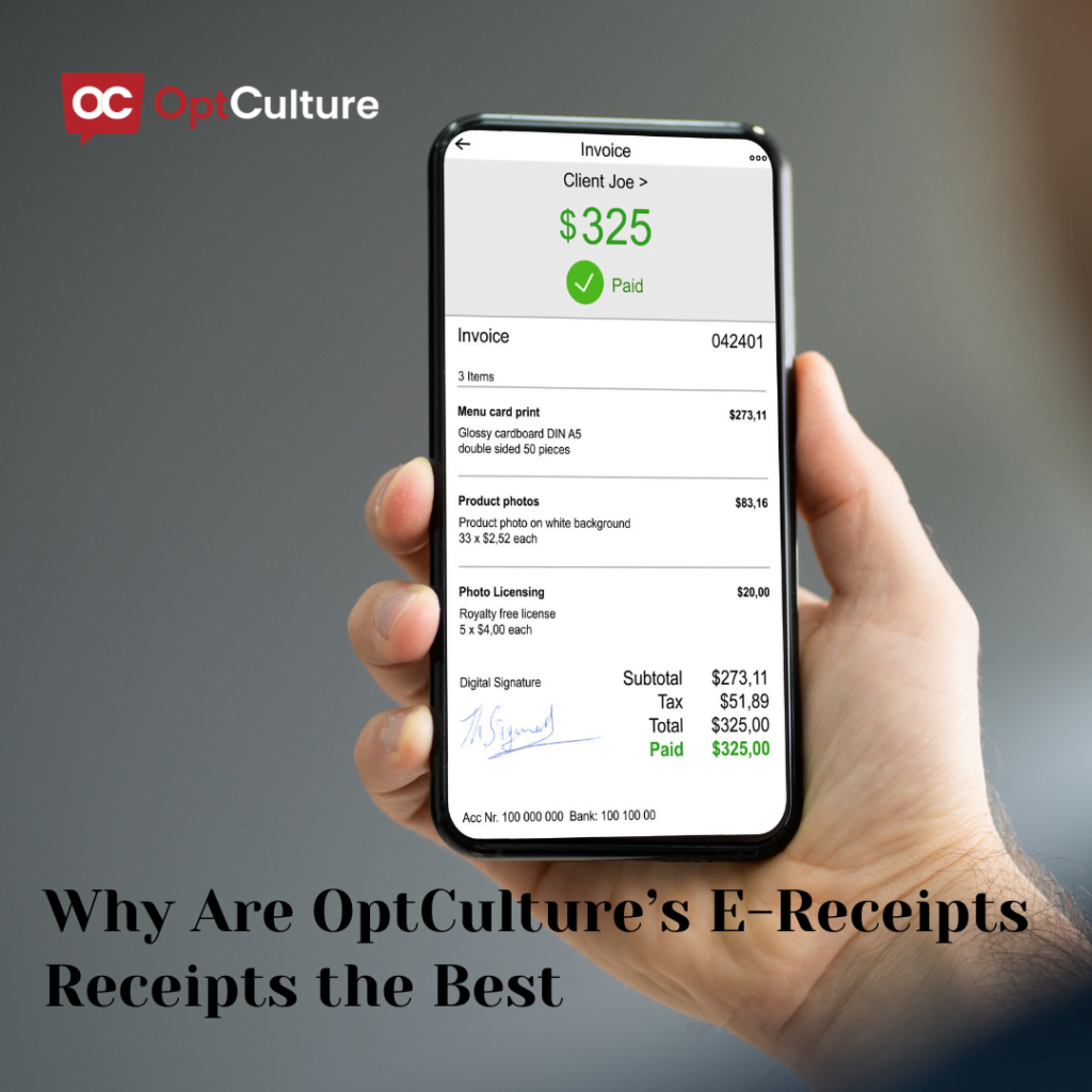Why OptCulture eReceipts are the Best for Your Business? | OptCulture